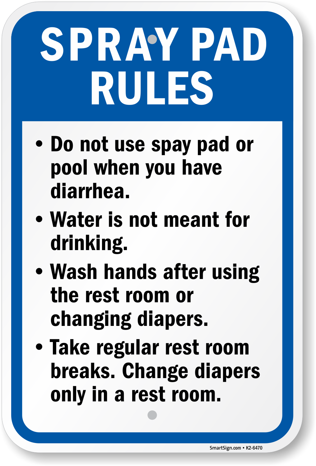 Splash Pad Signs